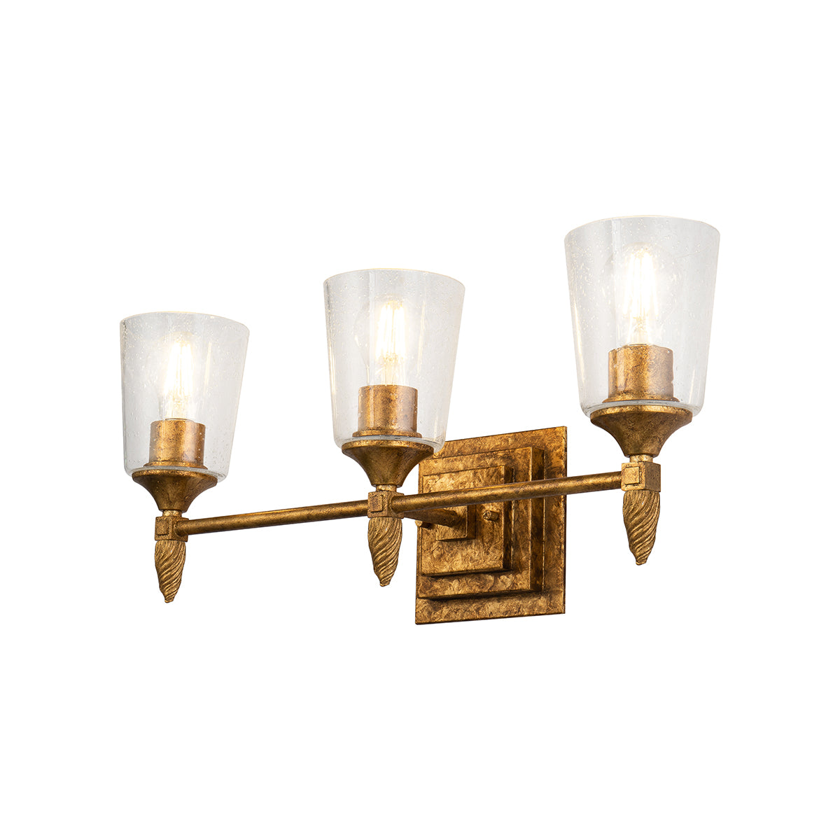 Vetiver 3 Light Bath Bar in Gold F2 – Lucas McKearn